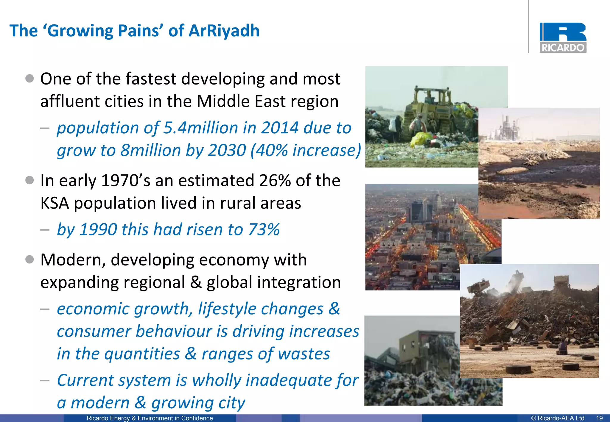 Waste Management Needs and Opportunities in Riyadh: Lessons from the ...