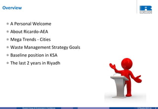 Waste Management Needs and Opportunities in Riyadh: Lessons from the ...