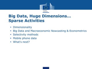 Big Data Analysis: The curse of dimensionality in official statistics | PDF