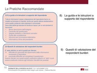S. Macchia - Armonizzazione dei questionari delle indagini sulle ...