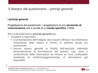 S. Macchia - Armonizzazione dei questionari delle indagini sulle ...