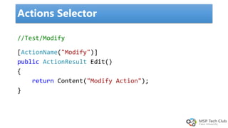 Asp.net Overview and Controllers | PPTX