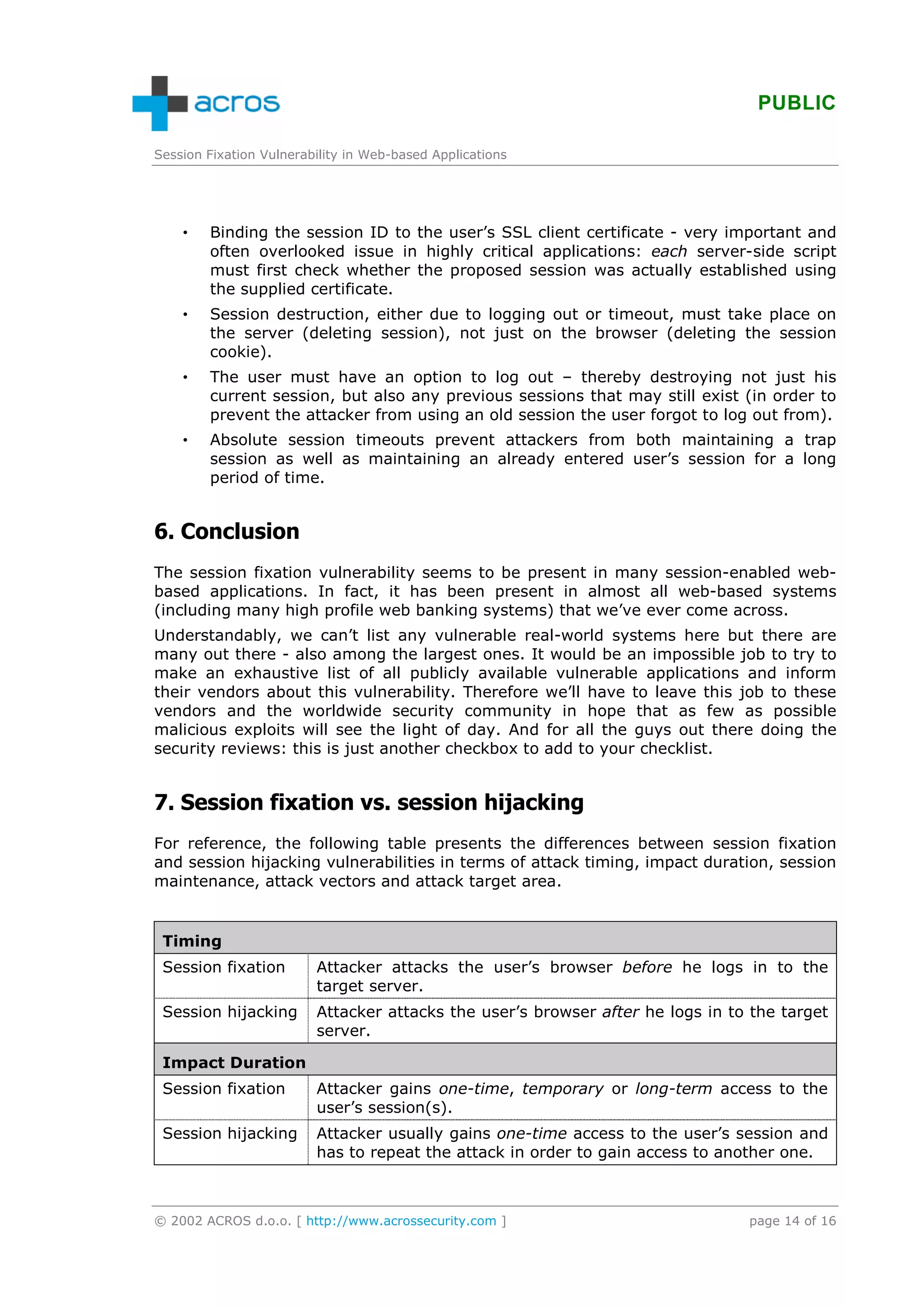 Session fixation | PDF