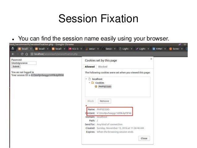Session Fixation, Reflected XSS and Store XSS Attack (Code Examples) Session Fixation, Reflected XSS and Store XSS Attack (Code Examples)