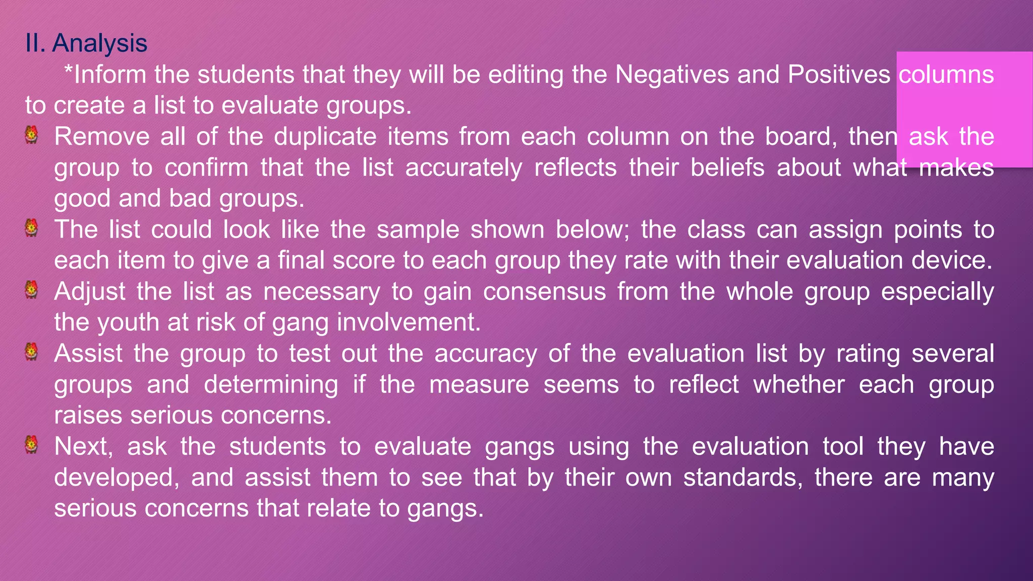 Session Guide Using 4A's by derna f bancien | PPTX