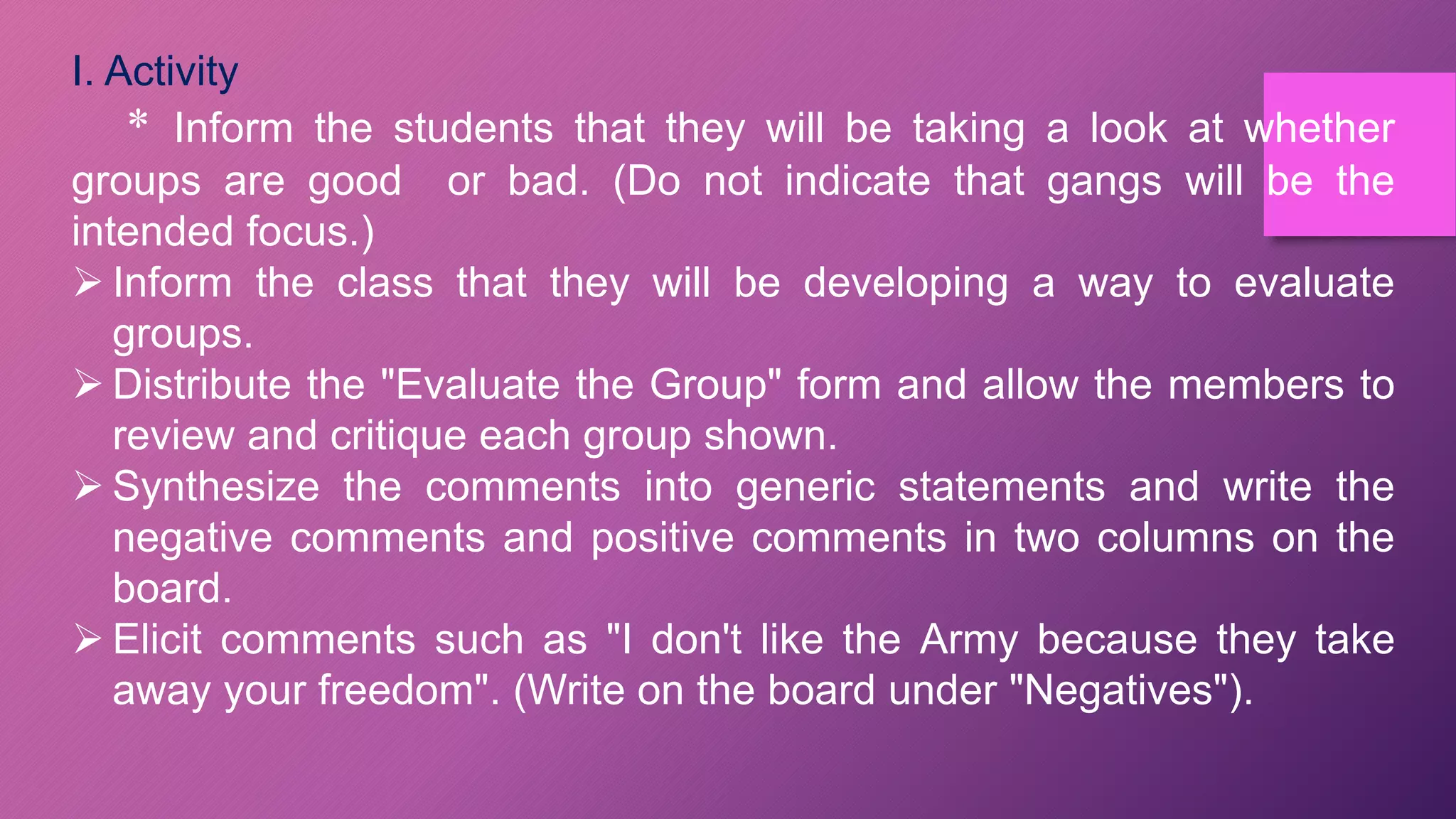 Session Guide Using 4A's by derna f bancien | PPTX