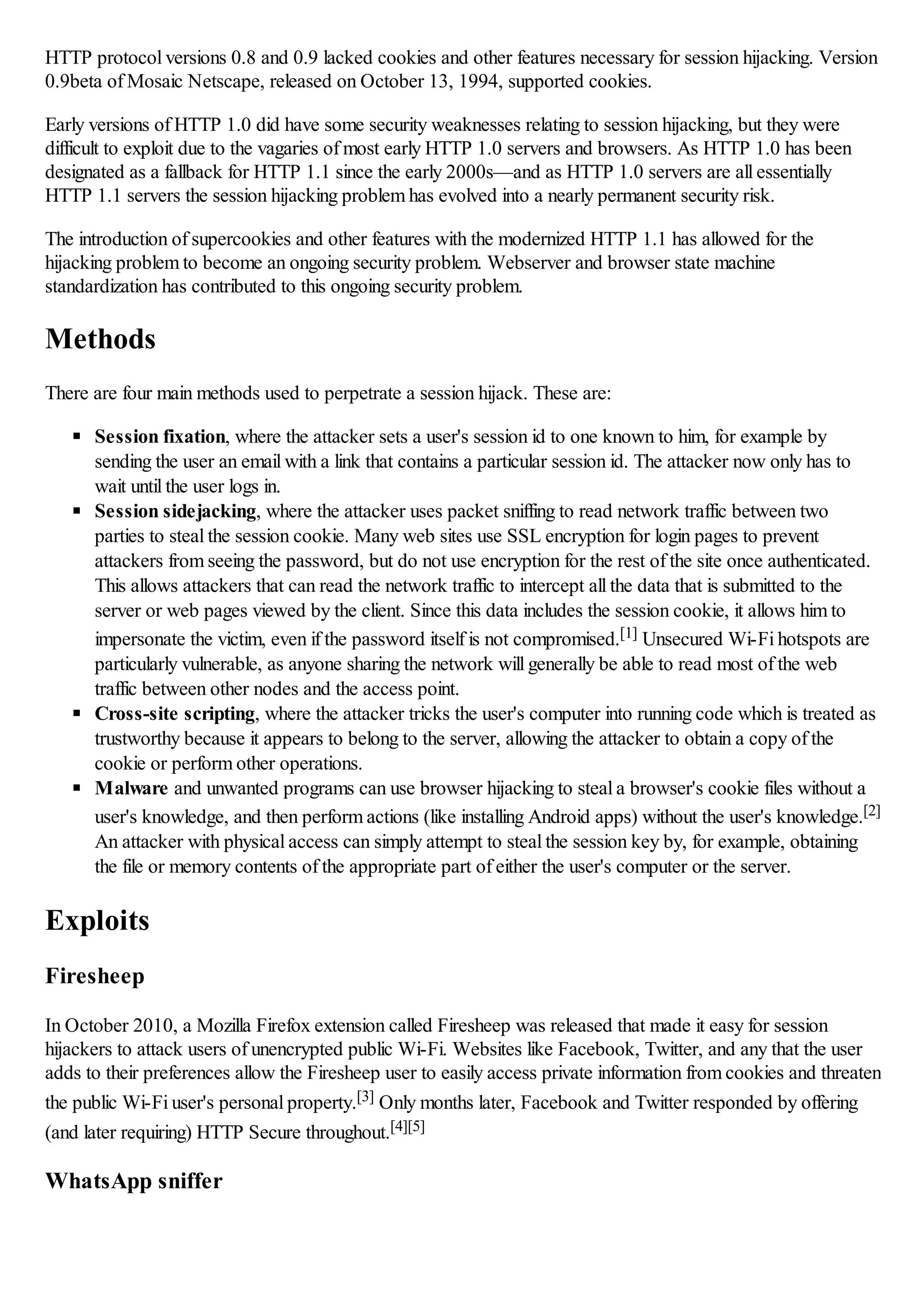 Session hijacking | PDF