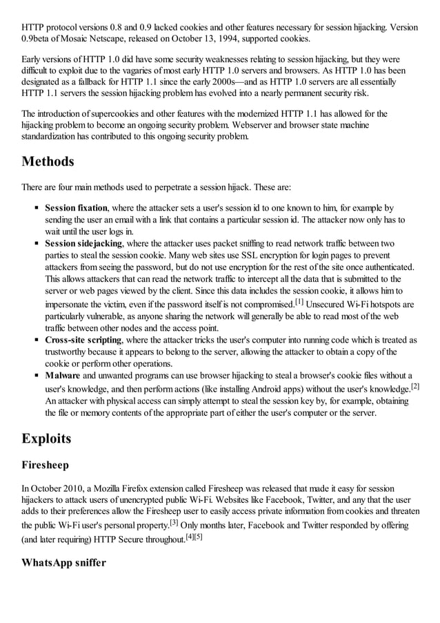 Session hijacking | PDF