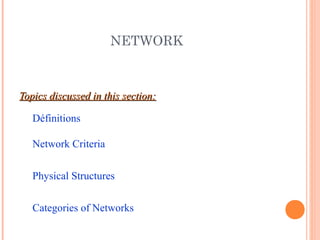 Basics of Networks ,Advantages and Disadvantages | PPT