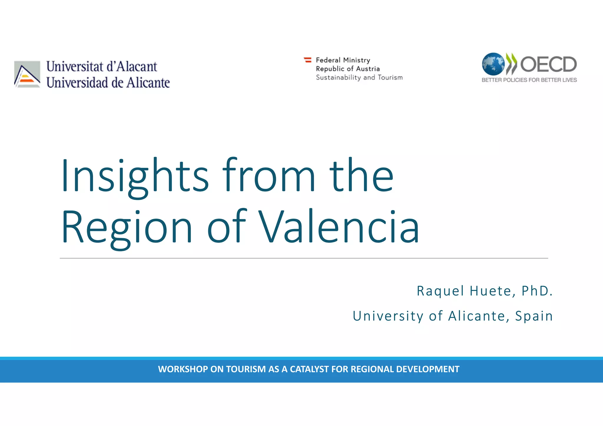 Session i - Insights from the Region of Valencia | PPT