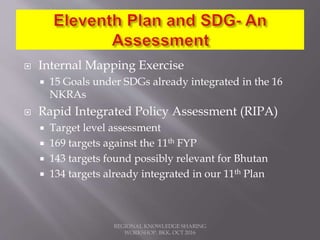 Bhutan and the Sustainable Development Goals | PPTX