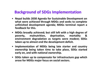 Implementation of SDGs in Nepal: Some Observations on Prioritization | PDF
