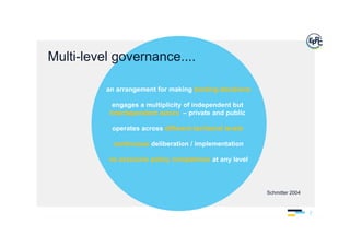 Session ii Multi-level Governance for regional tourism development | PDF