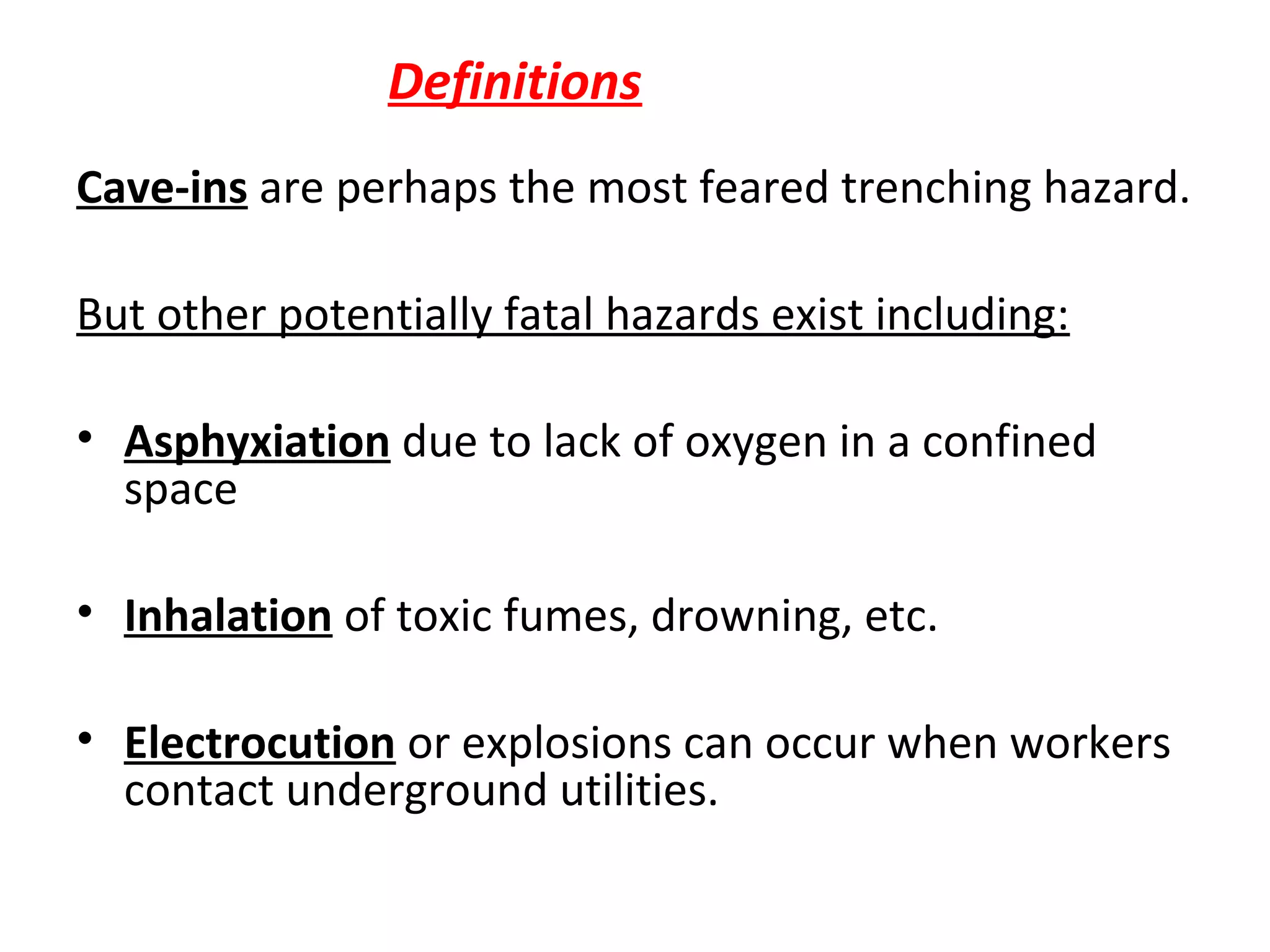 Safety in Excavations | PPT