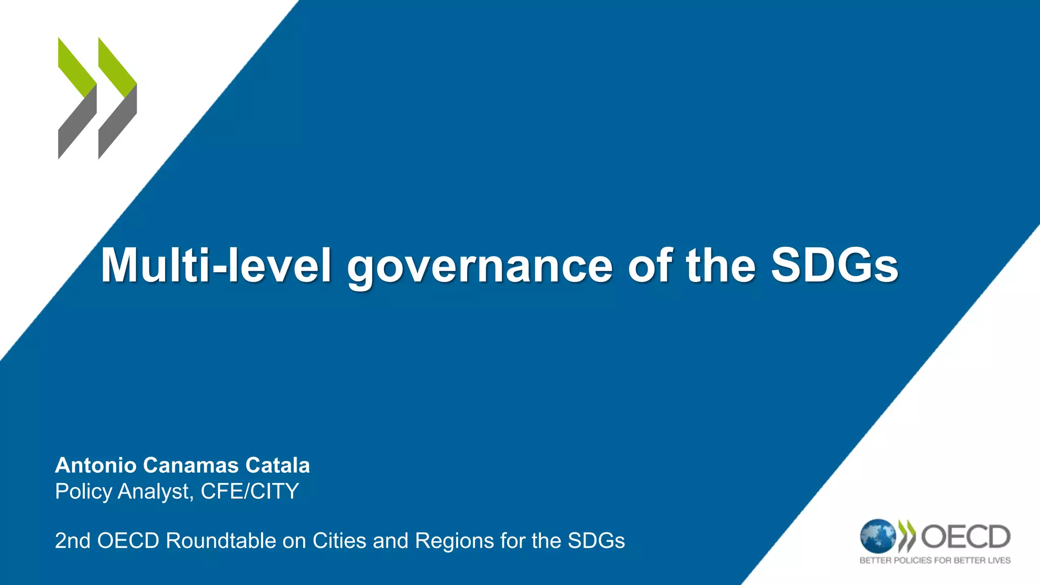 Multi-level governance of the SDGs | PPTX