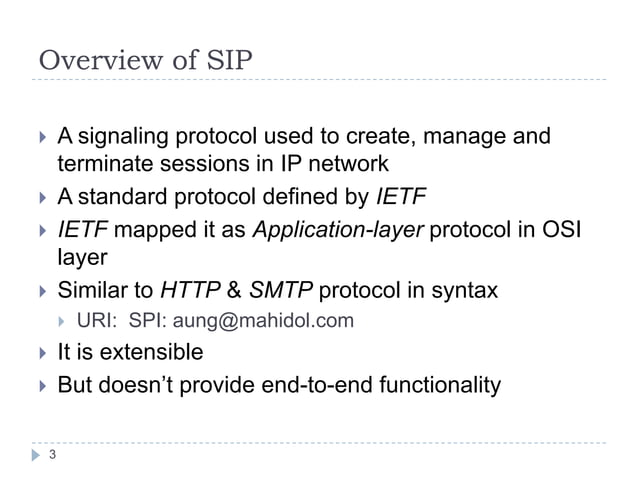 Session initiation protocol | PPTX