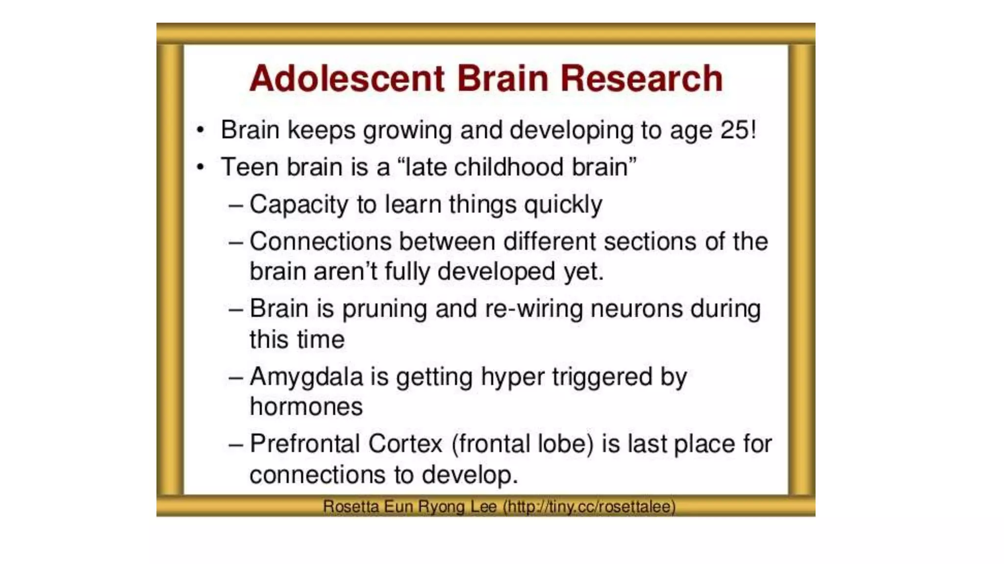 Inside the Teenage brain | PPTX