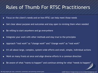 Real Time Strategic Change Session IV | PPT