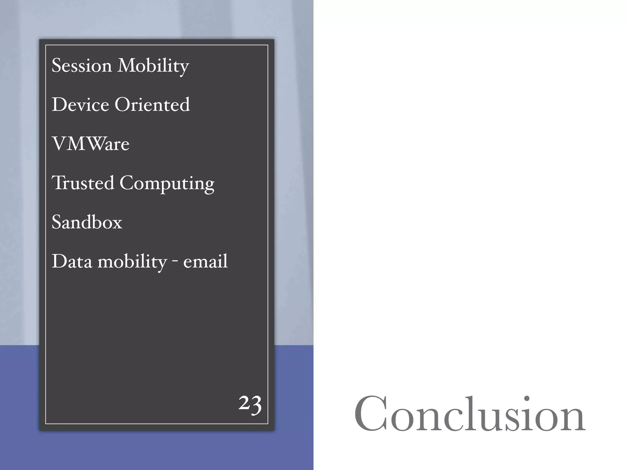 Computing-Session Mobility | KEY
