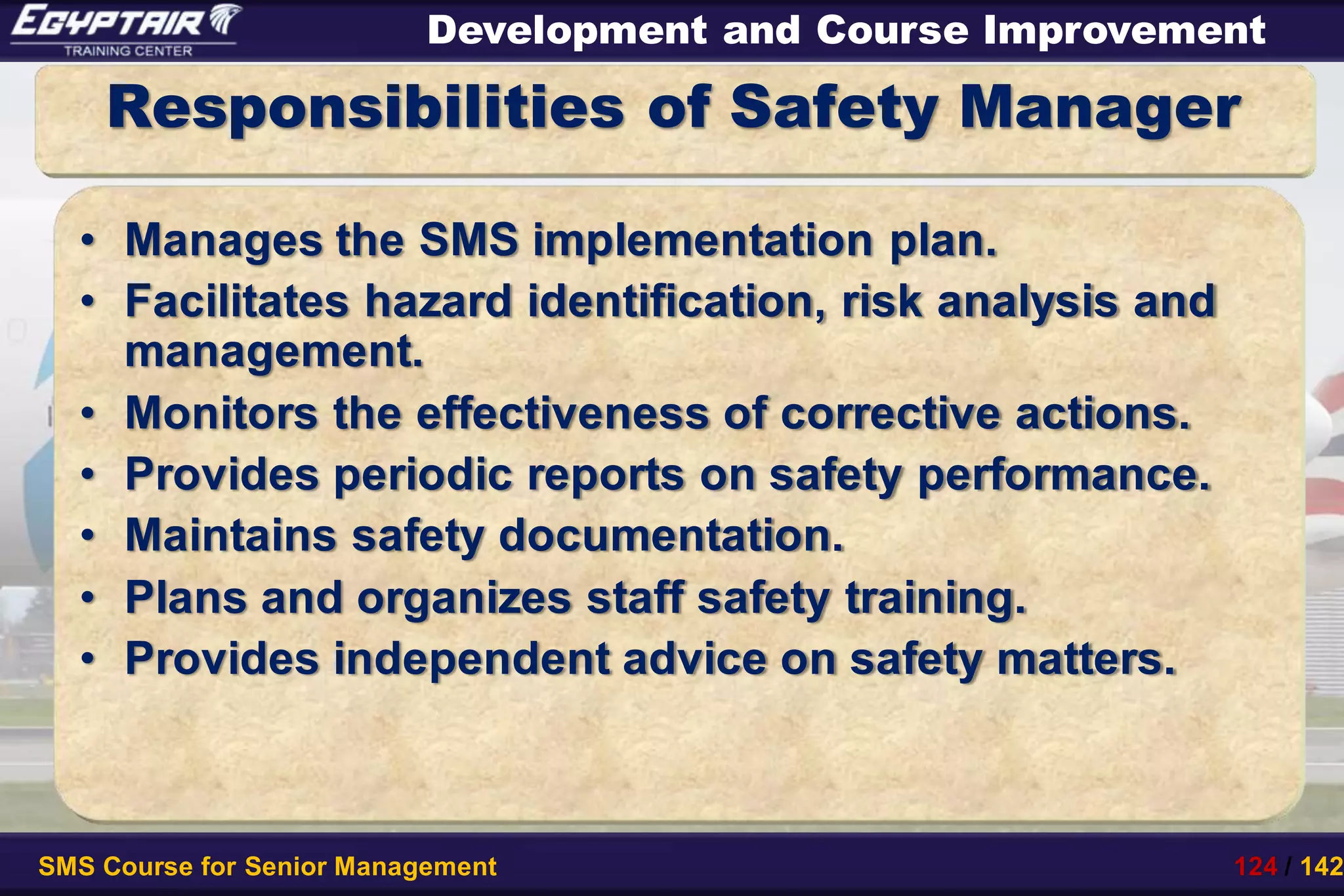 Session no. 5 roles and responsibilities in safety management system | PDF