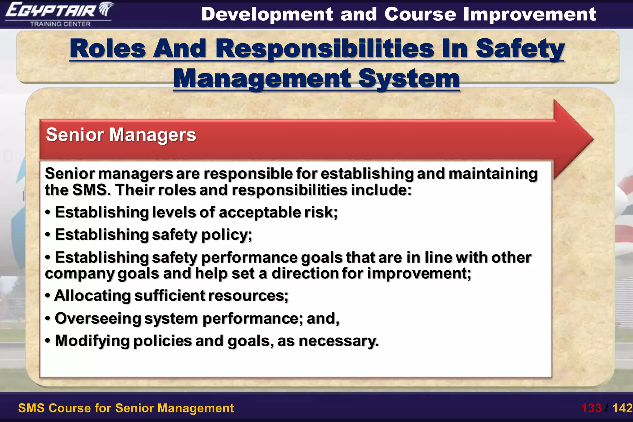 Session no. 5 roles and responsibilities in safety management system | PDF