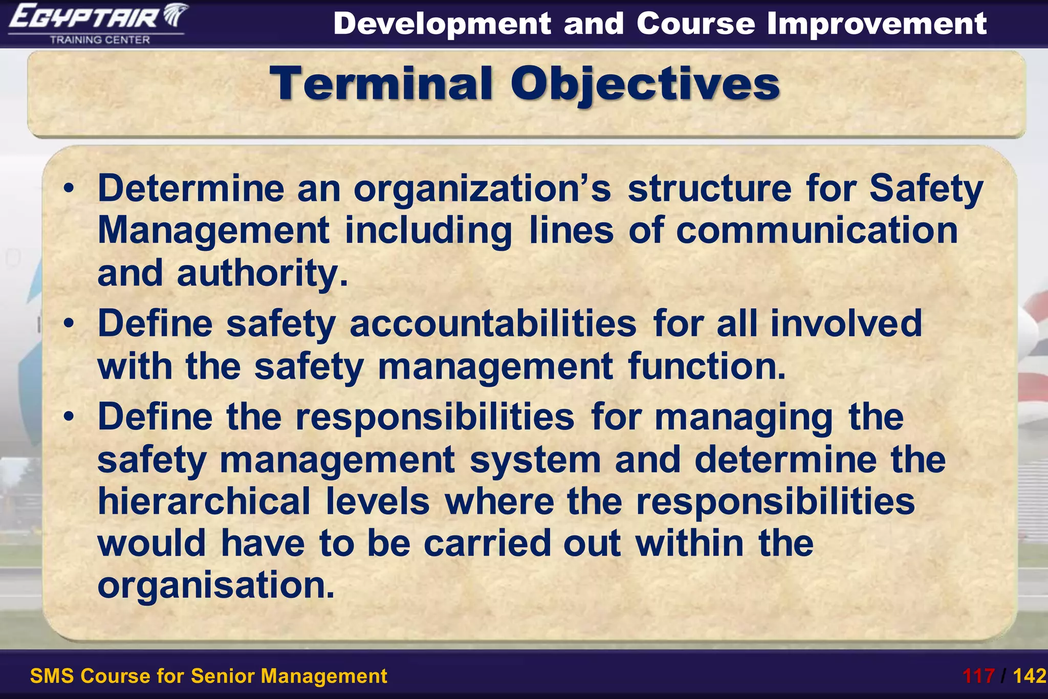 Session no. 5 roles and responsibilities in safety management system | PDF