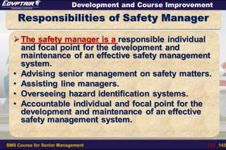 Session no. 5 roles and responsibilities in safety management system | PDF