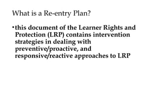 SESSION NO. 4 PREPARATION OF RE-ENTRY PLAN.pptx