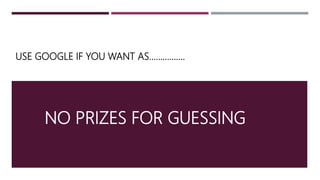 prize and award quiz | PPTX