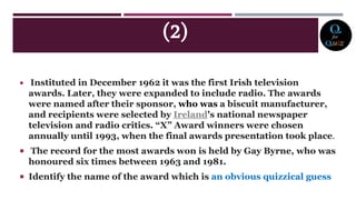 prize and award quiz | PPTX