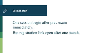 Session of itee exam | PPTX