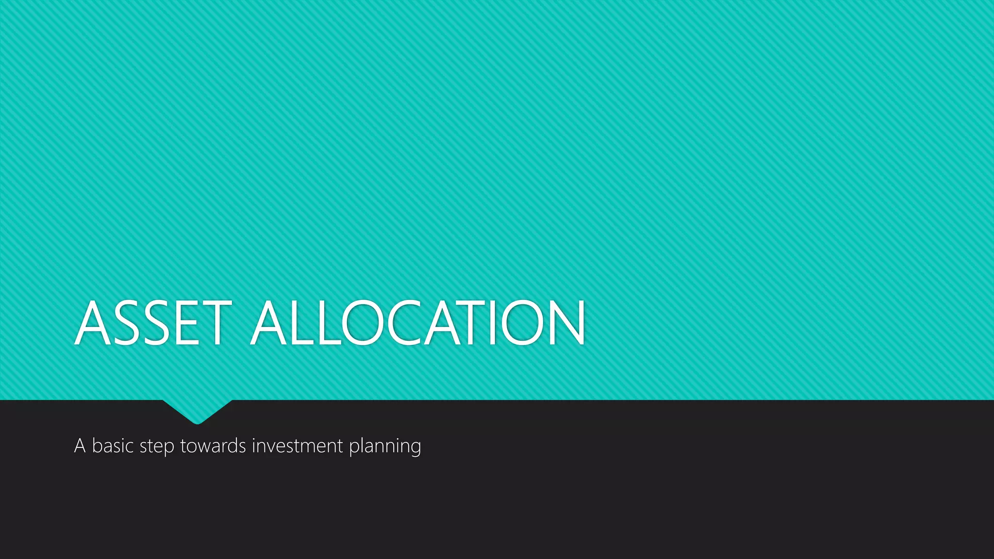Importance of Asset Allocation | PPTX