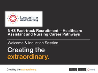 Session One - HCA Recruitment - 08/02/2021 | PPT