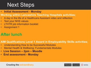 Session One - LTHTR HCA Recruitment - 22/03/2021 | PPT