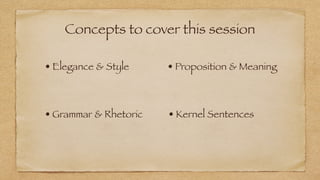 Advanced Writing - Session One | PDF