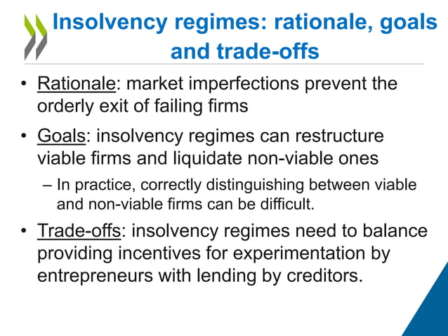 OECD INDICATORS OF INSOLVENCY REGIMES | PPT