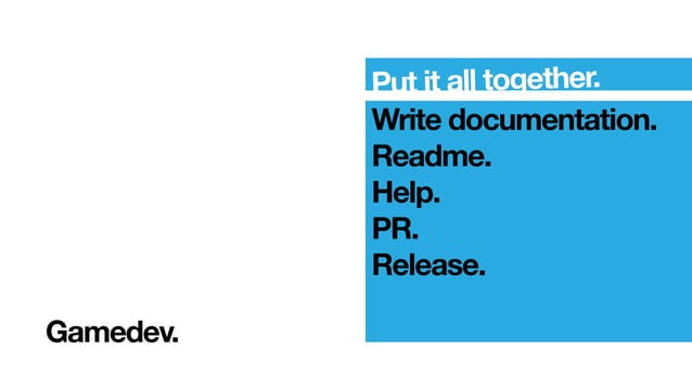 Session on gamedev workflow | PPT