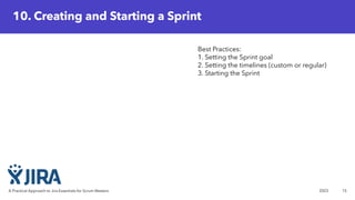 A Practical Approach to Jira Essentials for Scrum Masters | PPT