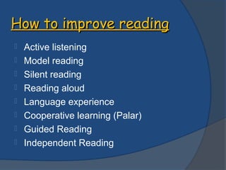 Session on reading | PPT