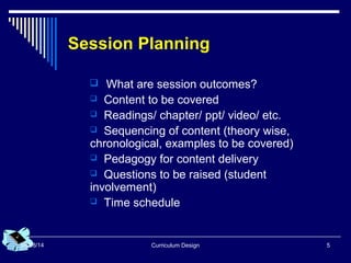 Session planning | PPT
