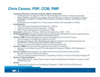 Design & Development Of A Schedule Management Plan Presentation | PDF