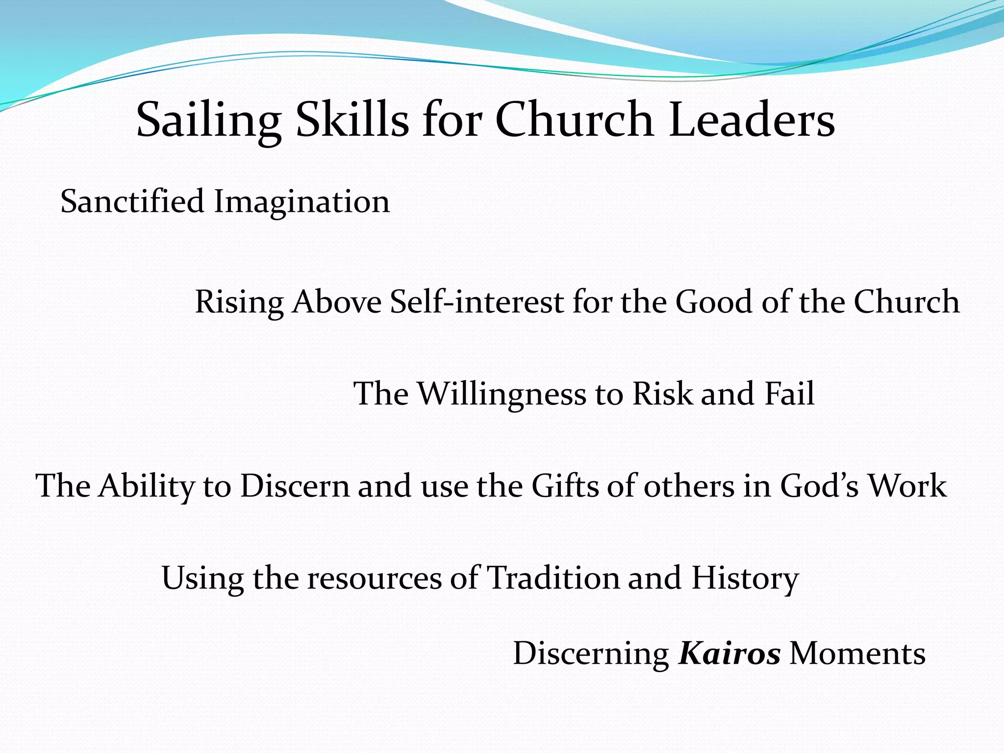 Session Reflection Gathering On Spiritual Leadership for Church Leaders ...