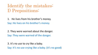 mistakes and errors in language learning | PPTX