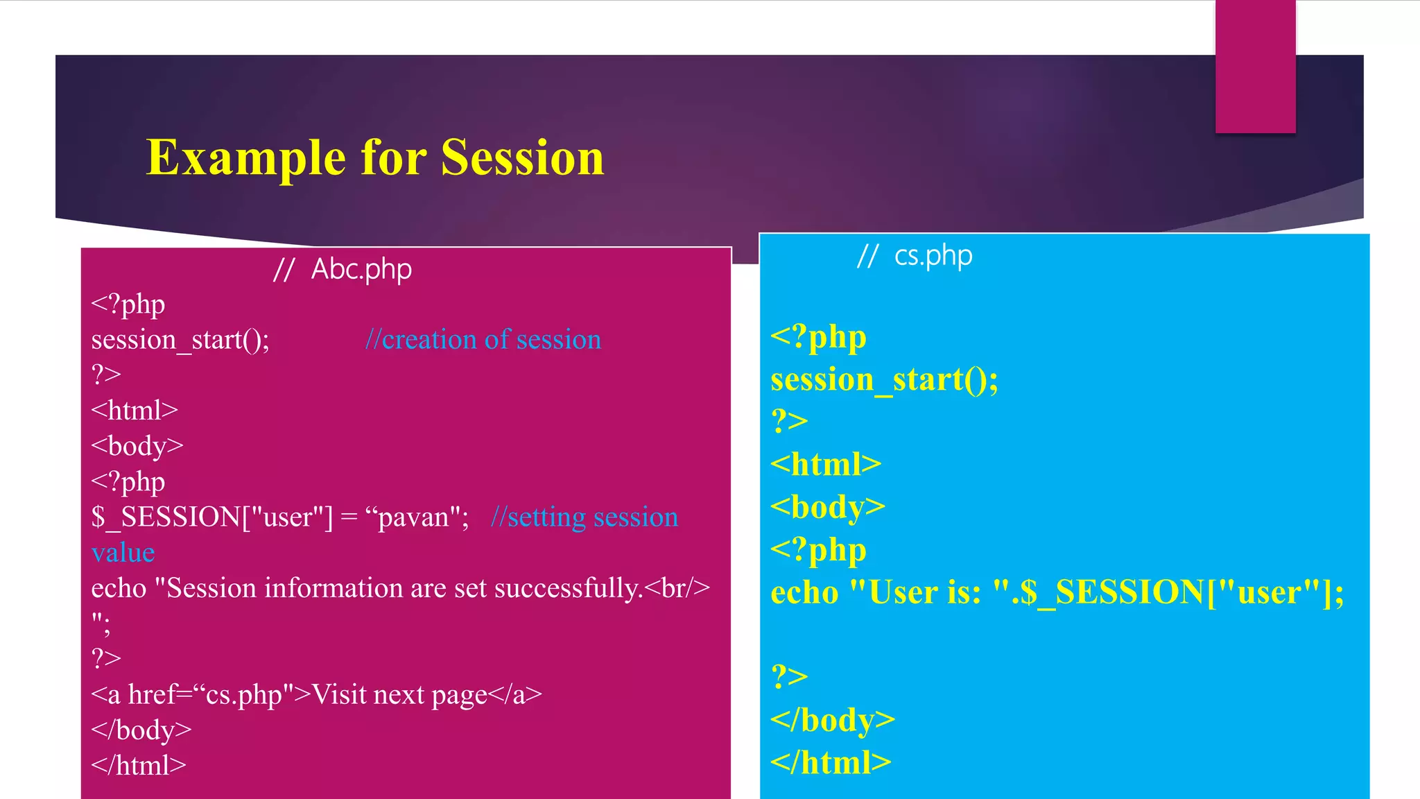 Sessions and cookies in php | PPTX