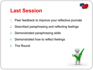 Level II Counselling Skills Session Seven | PPTX