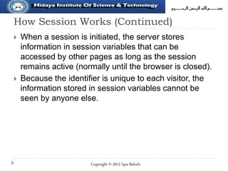 Sessions in php | PPTX