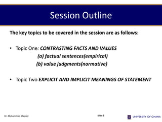 CRITICAL THINKING Session slide 6 (THE GENIUS BRIGHT | PDF