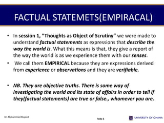 CRITICAL THINKING Session slide 6 (THE GENIUS BRIGHT | PDF
