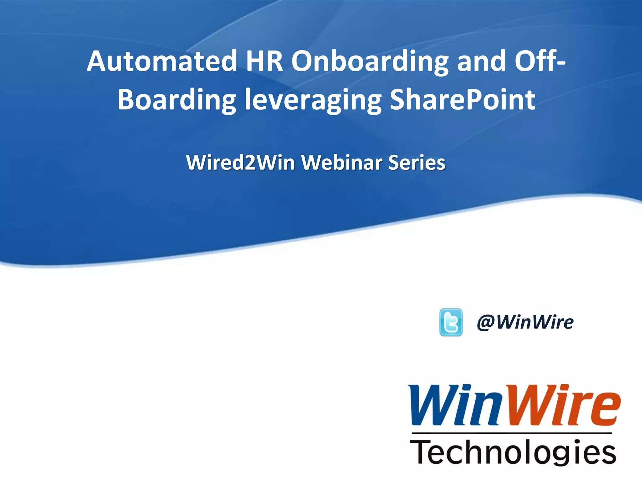 Automate Employee Onboarding & Off-boarding processes leveraging ...