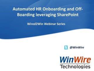 Automate Employee Onboarding & Off-boarding processes leveraging SharePoint | PDF